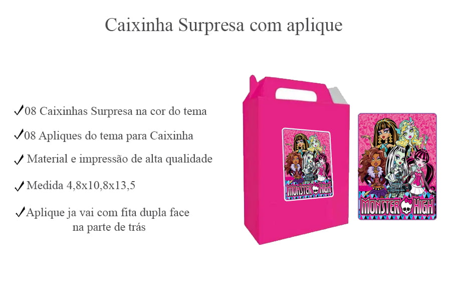 Kit Aniversário Monster High - Pic Art Personalizados