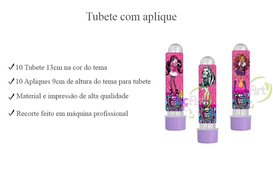 Kit Aniversário Monster High - Pic Art Personalizados