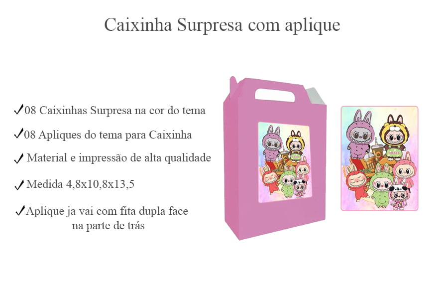 Kit Aniversário Personalizado Labubu - Pic Art Personalizados